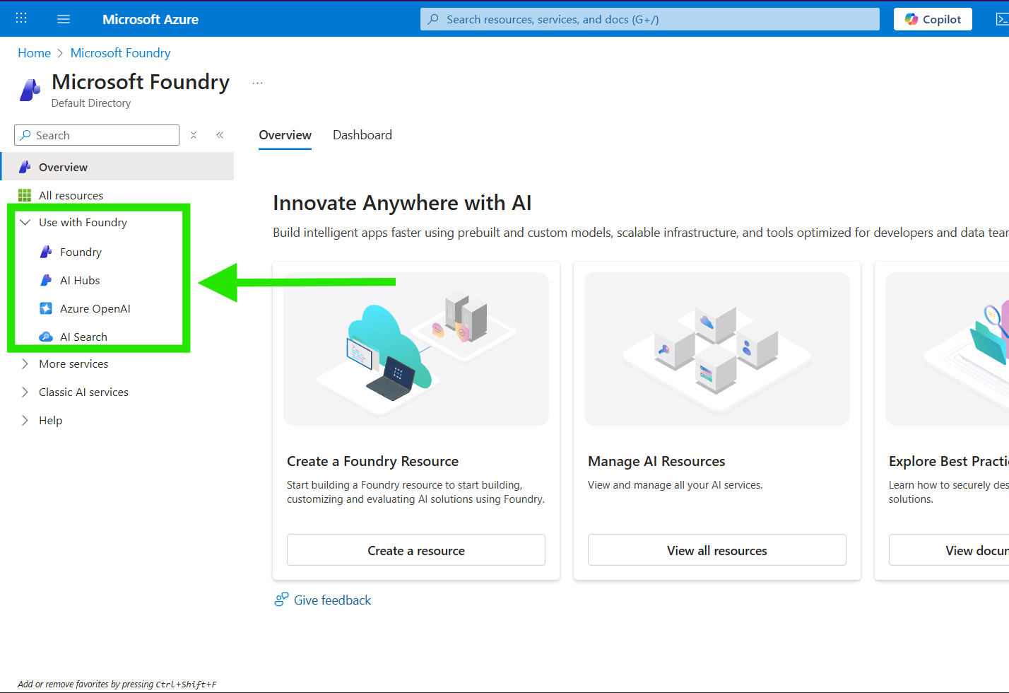Guided Lab: Deploy and Access Microsoft Foundry (formerly Azure AI ...