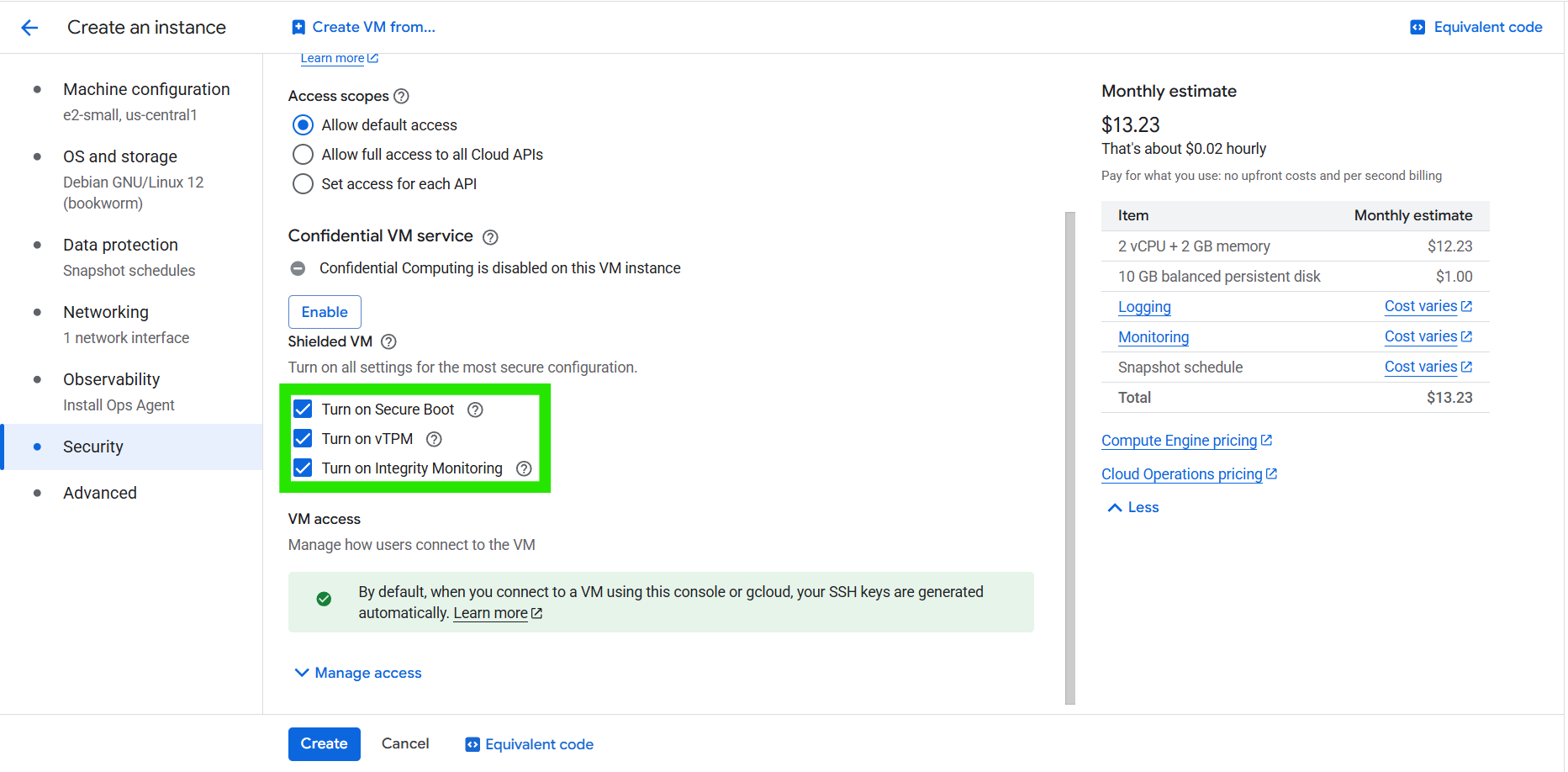 Guided Lab: Configuring Shielded VM Options - Tutorials Dojo