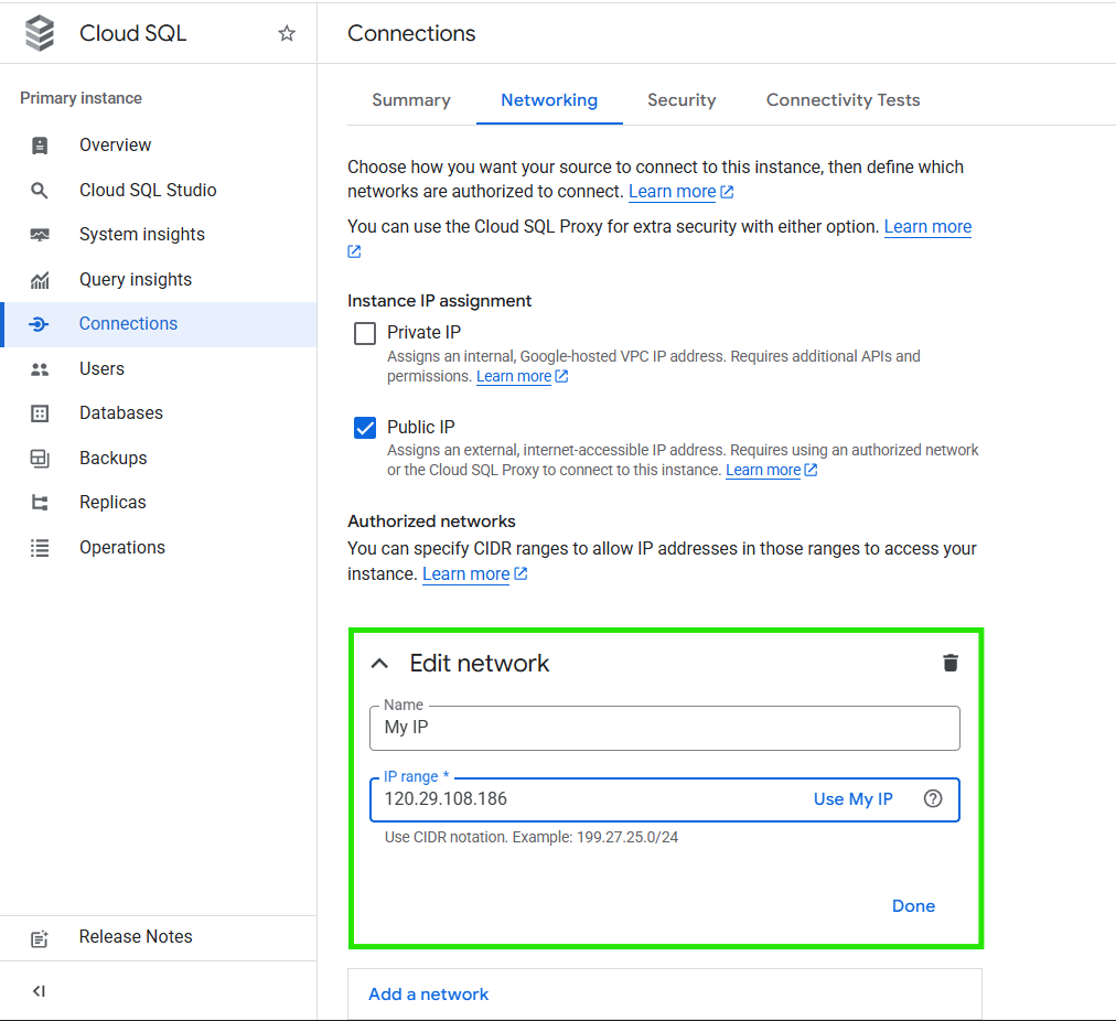 Guided Lab: Connecting Cloud SQL Database with MySQL Workbench (Local ...