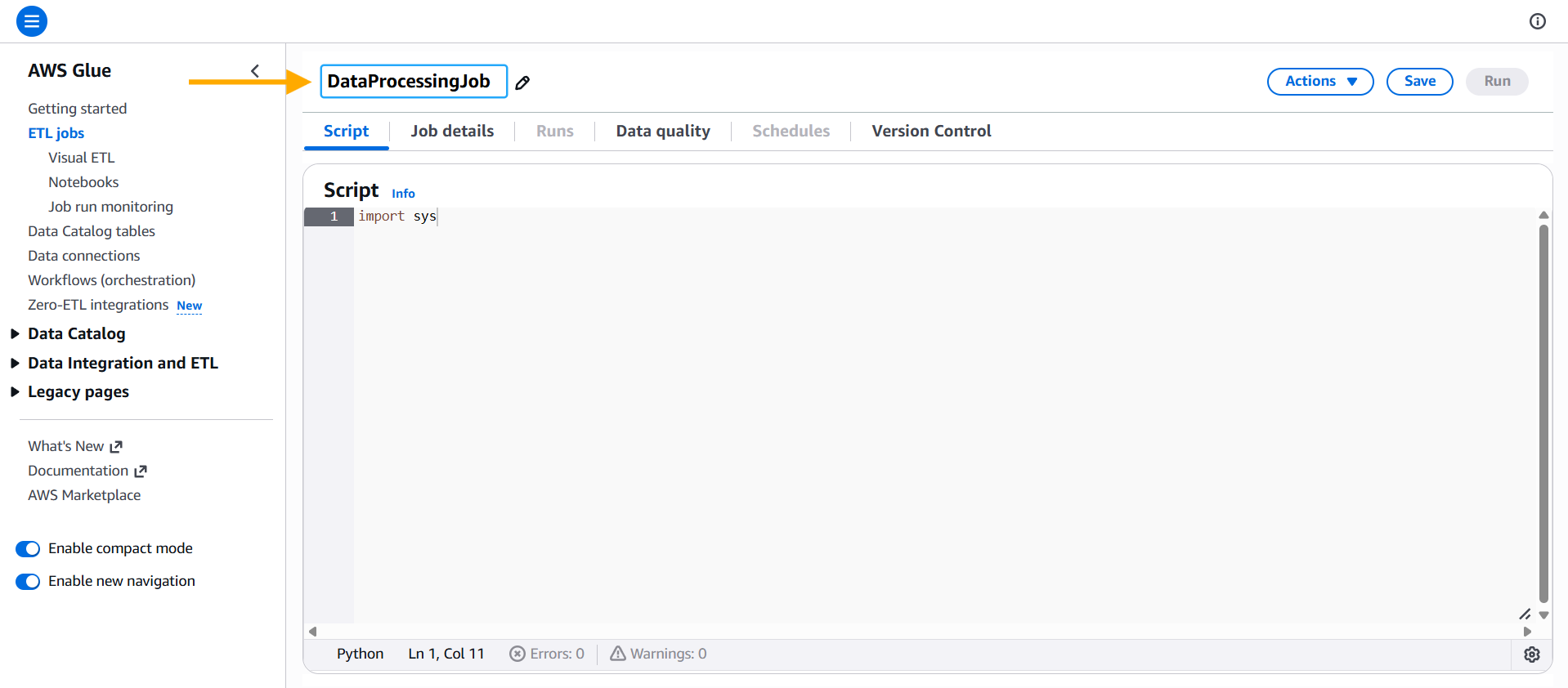 Guided Lab: Introduction to AWS Glue Using Python Shell - Tutorials Dojo