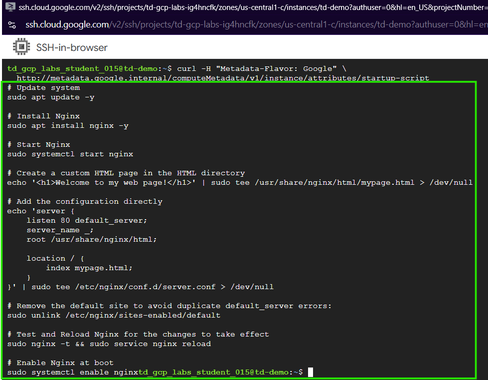 Guided Lab: Using Startup Scripts in GCP VM Instances - Tutorials Dojo