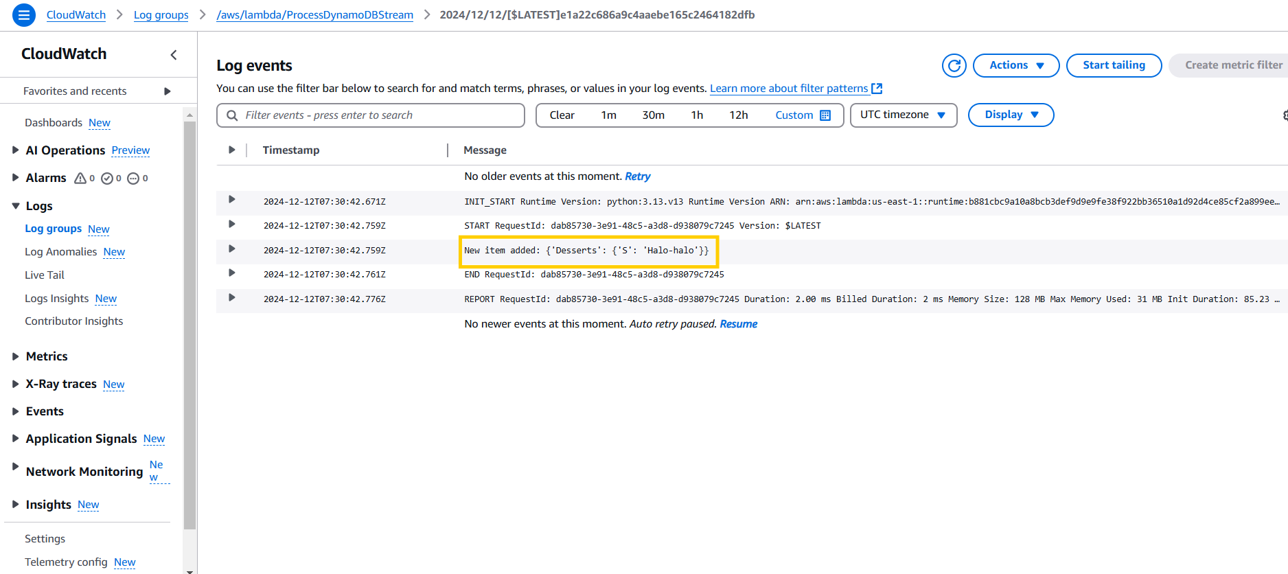 Guided Lab Processing Amazon Dynamodb Streams With Aws Lambda