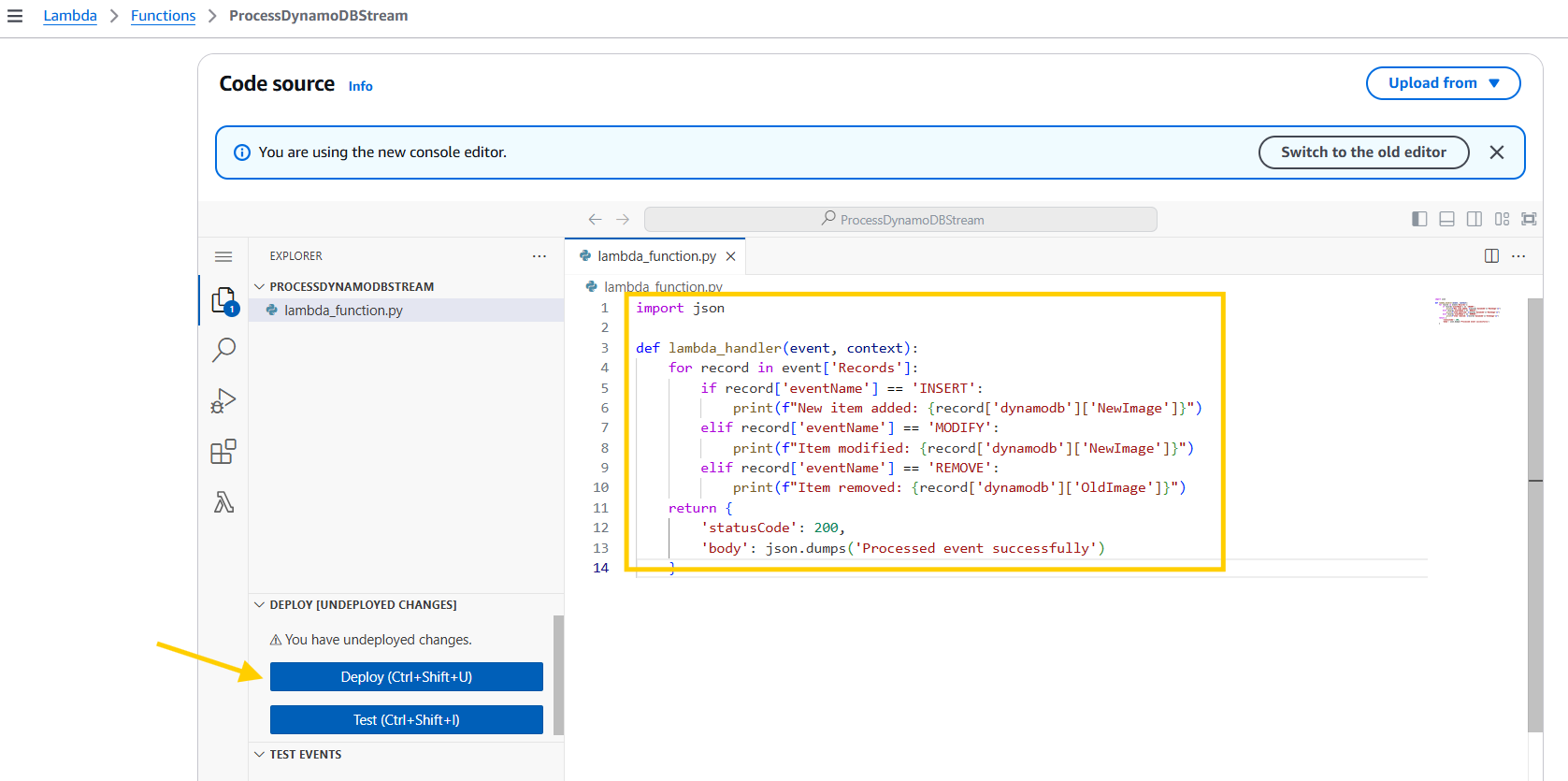 Guided Lab: Processing Amazon DynamoDB Streams with AWS Lambda ... Guided Lab: Processing Amazon DynamoDB Streams with AWS Lambda ...