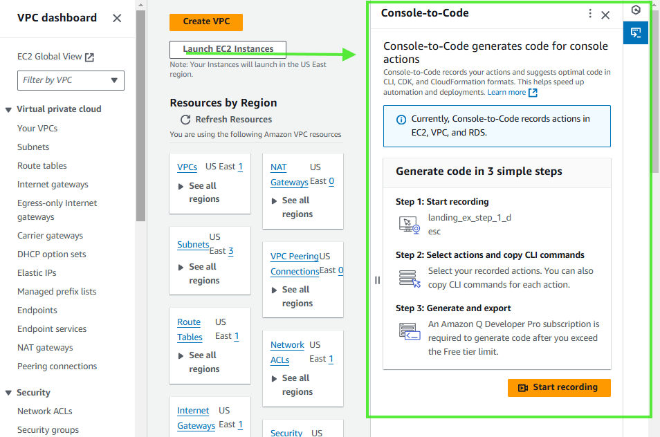 Guided Lab: Creating an Amazon VPC with AWS Console-to-Code - Tutorials Dojo