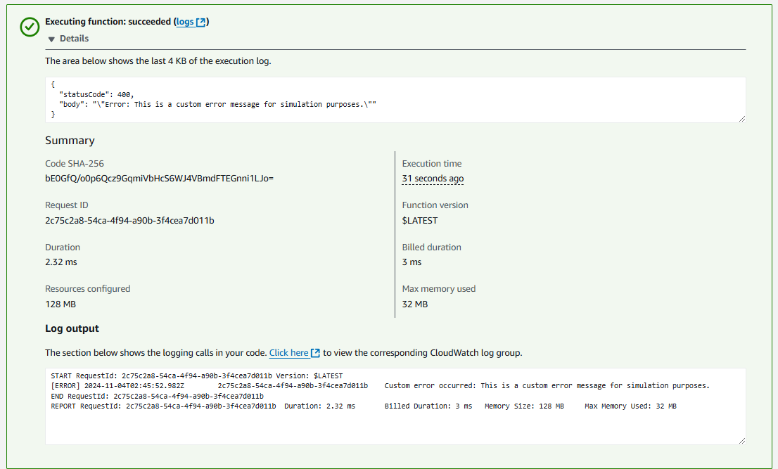 Guided Lab Custom Error Handling With Aws Lambda Tutorials Dojo