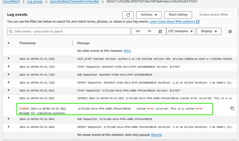 Guided Lab: Custom Error Handling with AWS Lambda - Tutorials Dojo