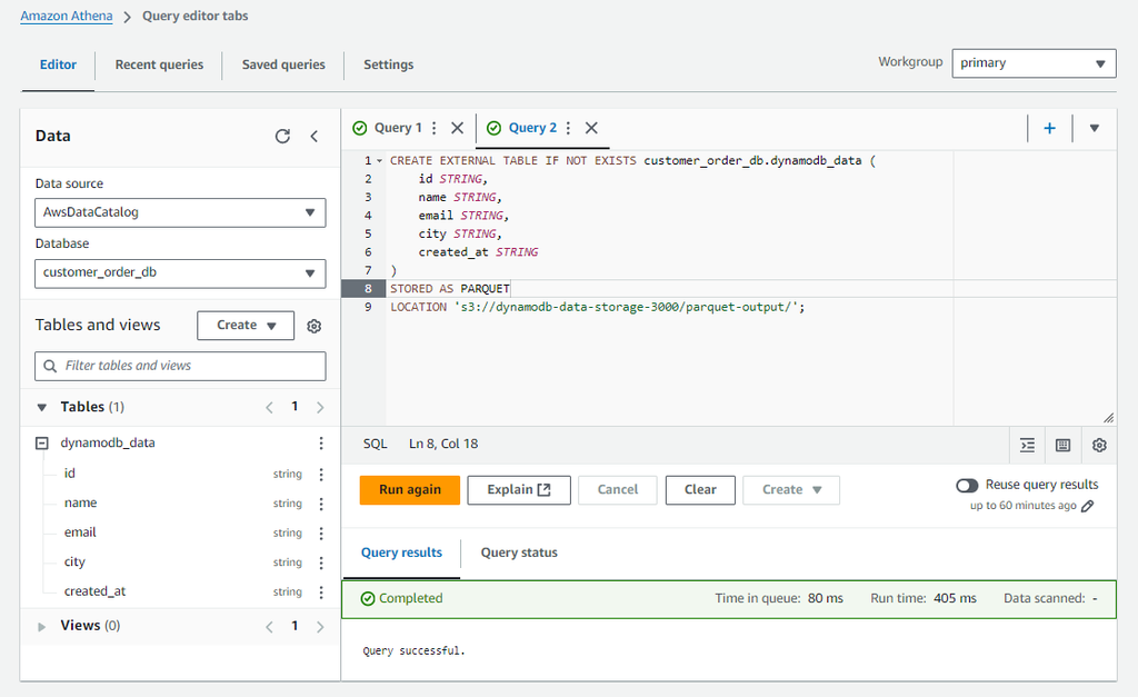Performing SQL Queries on DynamoDB with Amazon Athena - Tutorials Dojo