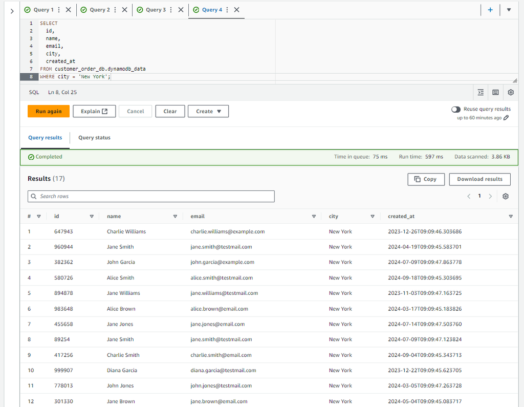 Performing SQL Queries on DynamoDB with Amazon Athena - Tutorials Dojo
