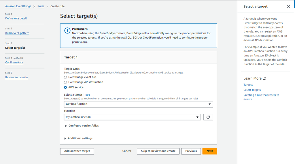 Guided Lab Creating An Amazon Eventbridge Scheduled Rule Tutorials Dojo