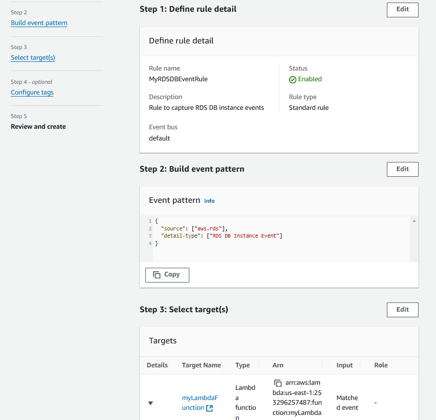 Guided Lab Creating An Amazon Eventbridge Rds Db Instance Event Rule