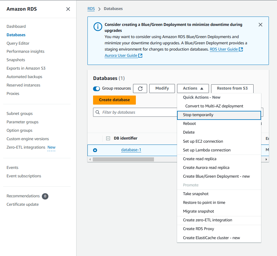 Guided Lab Creating An Amazon Eventbridge Rds Db Instance Event Rule