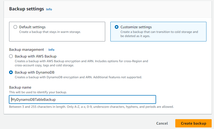 Guided Lab Backing Up An Amazon Dynamodb Table Tutorials Dojo