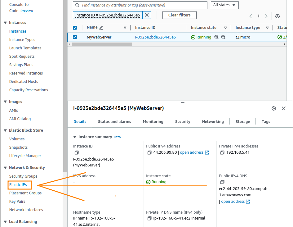 Guided Lab: Assigning an Elastic IP on Amazon EC2 - Tutorials Dojo