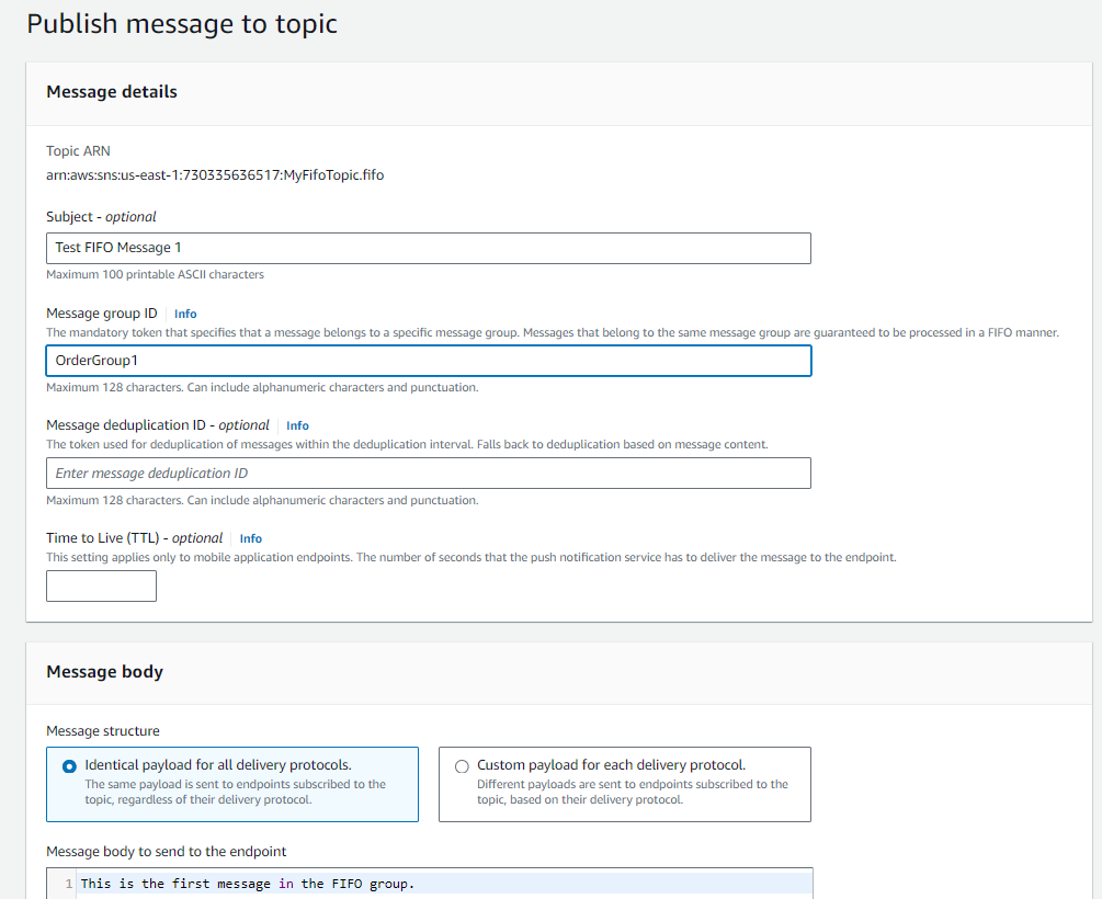 Guided Lab: Integrating SNS FIFO Topic with SQS FIFO Queue - Tutorials Dojo