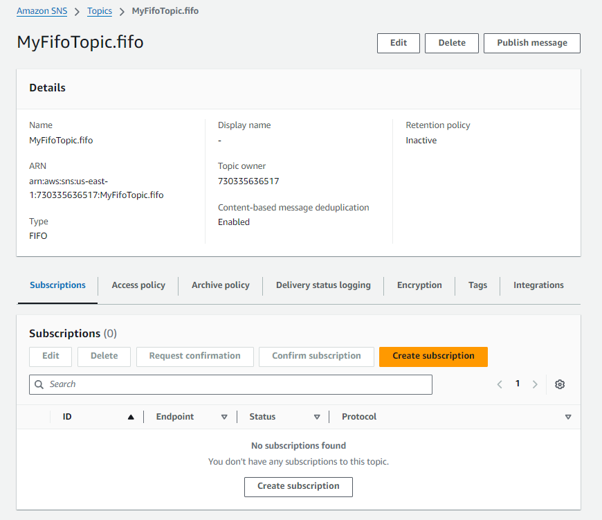 Guided Lab Integrating Sns Fifo Topic With Sqs Fifo Queue Tutorials Dojo