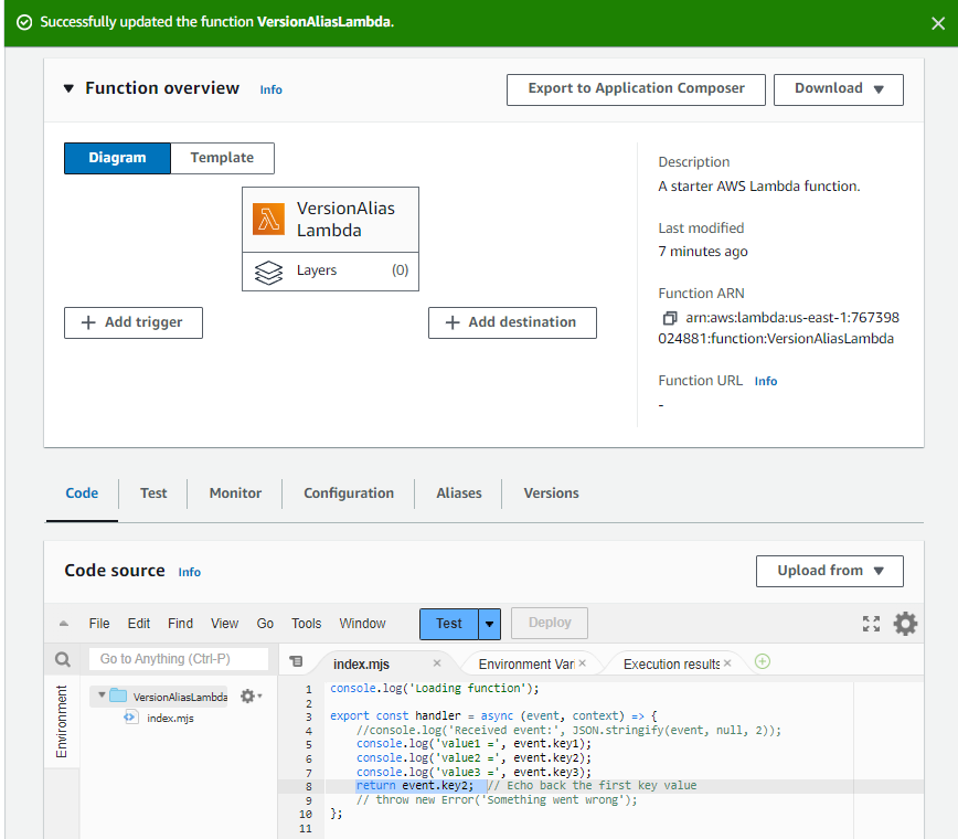 Guided Lab: Aliases and Versions in AWS Lambda - Tutorials Dojo