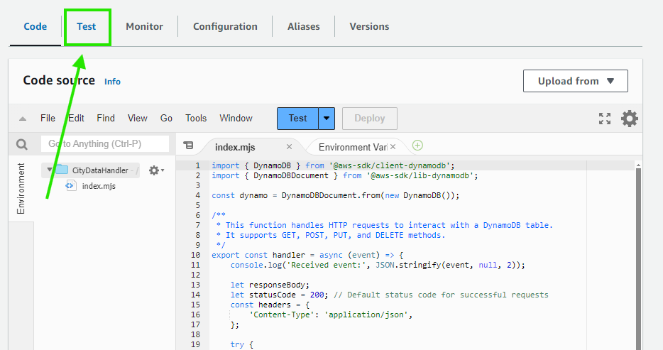 Guided Lab: Creating an AWS Lambda Function that Interacts with an Amazon DynamoDB Table ...