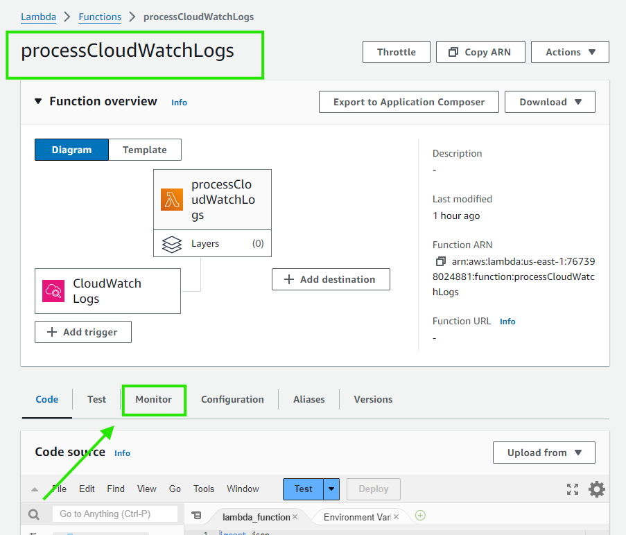 Guided Lab: Processing Amazon CloudWatch Logs with AWS Lambda - Tutorials Dojo