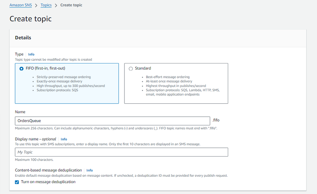 Guided Lab: Creating a FIFO Topic in Amazon SNS - Tutorials Dojo