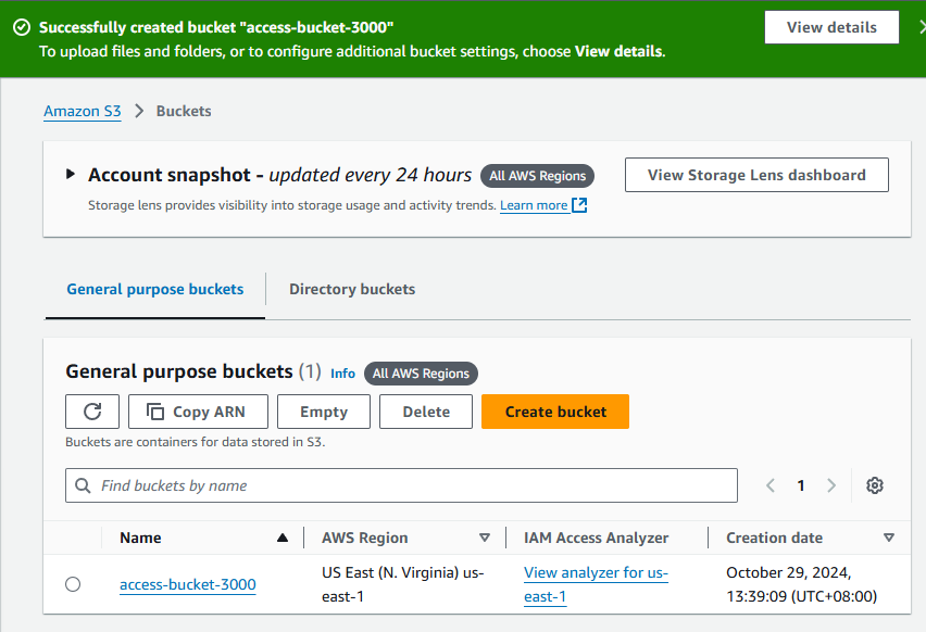 Guided Lab: Creating an Amazon S3 Access Point - Tutorials Dojo