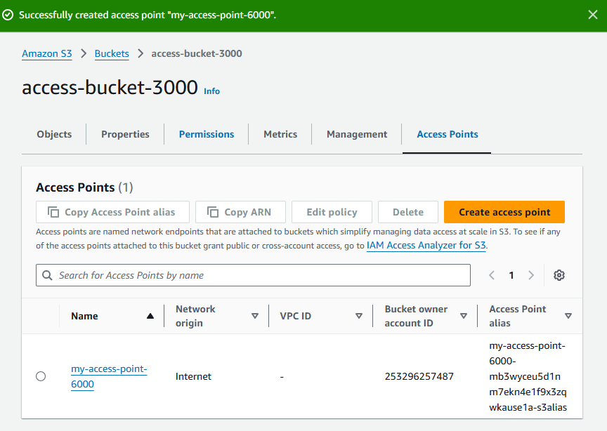 Guided Lab: Creating an Amazon S3 Access Point - Tutorials Dojo