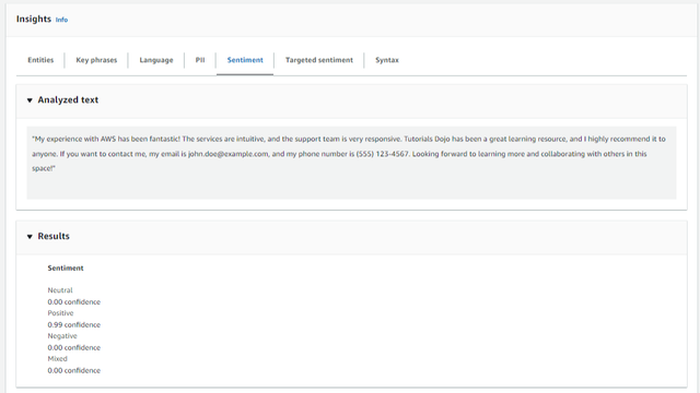 Guided Lab: Sentiment Analysis of Text Files with Amazon Comprehend - Tutorials Dojo