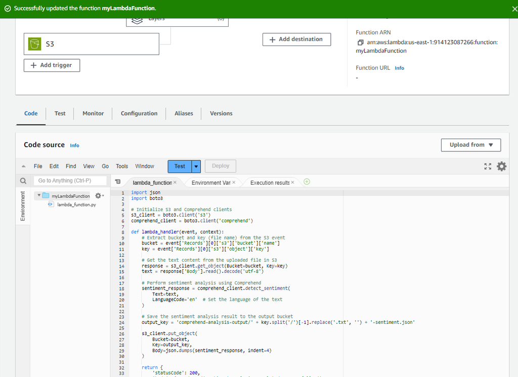 Guided Lab: Sentiment Analysis of Text Files with Amazon Comprehend - Tutorials Dojo