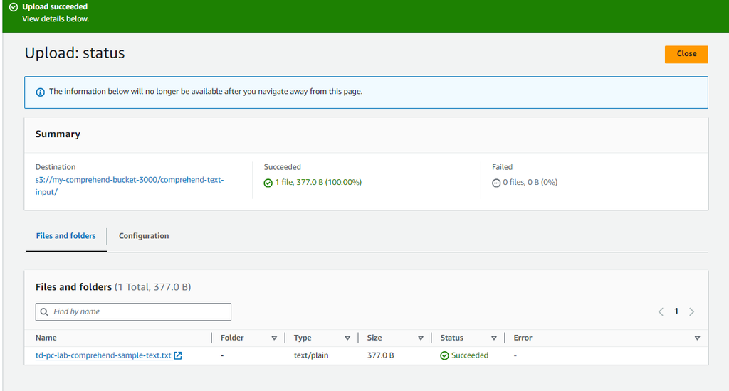 Guided Lab: Sentiment Analysis of Text Files with Amazon Comprehend - Tutorials Dojo