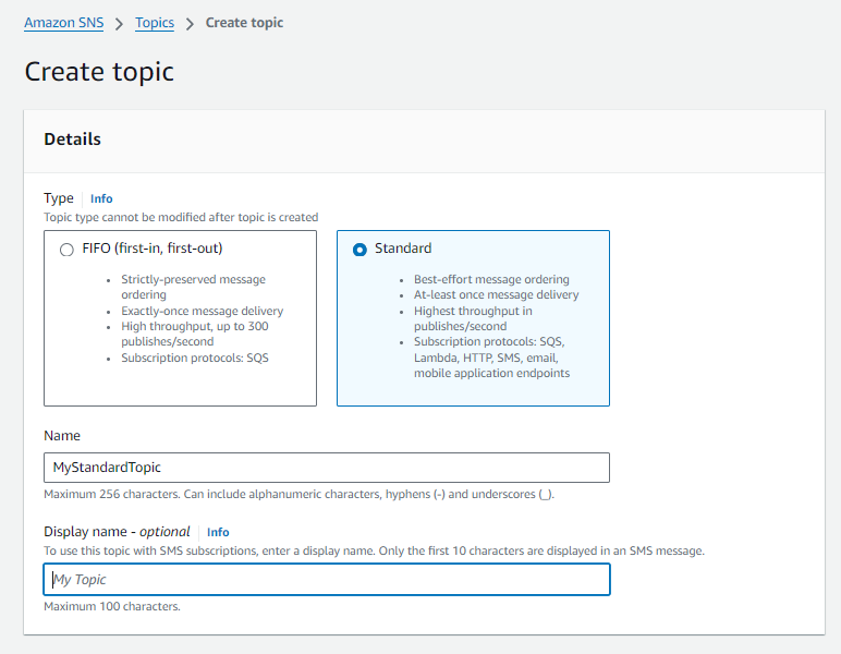 Guided Lab: Creating an Amazon SNS Standard Topic - Tutorials Dojo