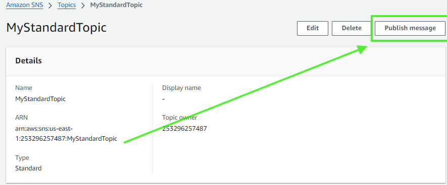 Guided Lab: Creating an Amazon SNS Standard Topic - Tutorials Dojo