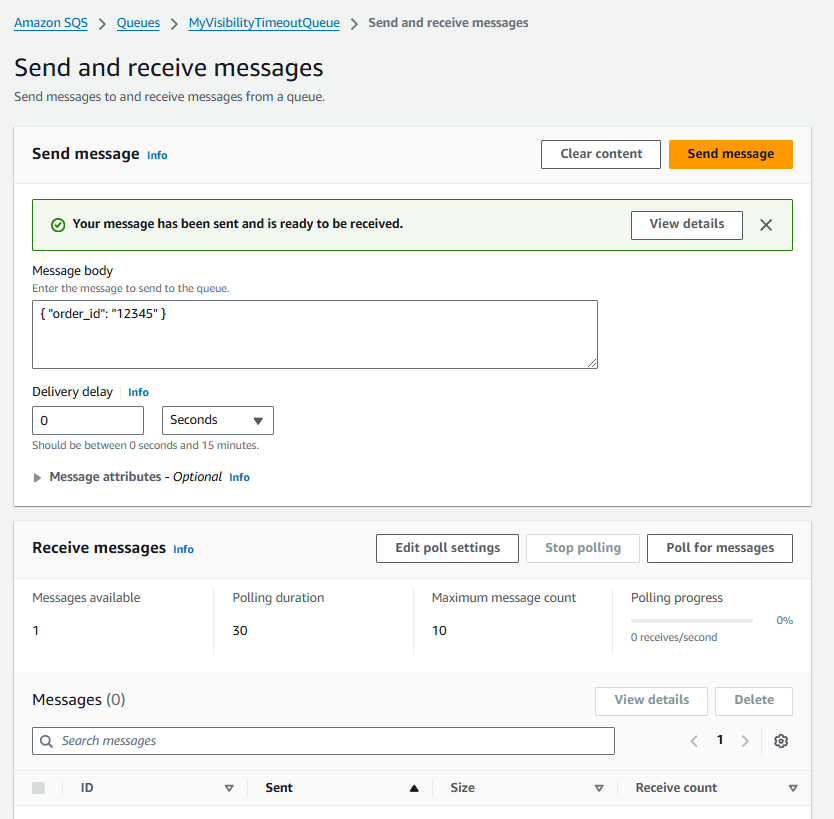 Guided Lab: Understanding Visibility Timeout in Amazon SQS - Tutorials Dojo