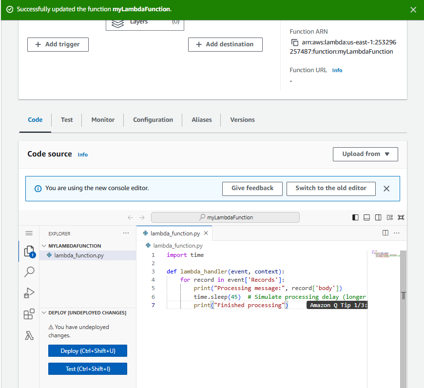 Guided Lab: Understanding Visibility Timeout in Amazon SQS - Tutorials Dojo