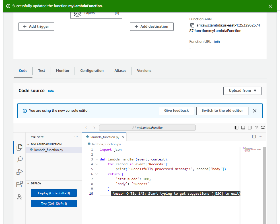 Guided Lab: Understanding Visibility Timeout in Amazon SQS - Tutorials Dojo