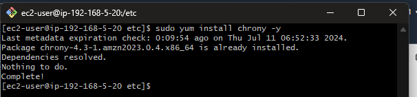 Guided Lab Setting Amazon Time Sync Service For Amazon Ec2 Linux